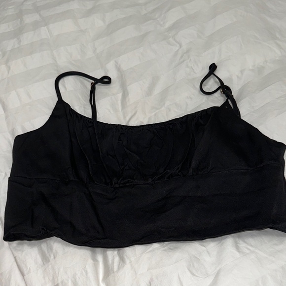 Zara | Tops | Zara Satin Crop Top | Poshmark